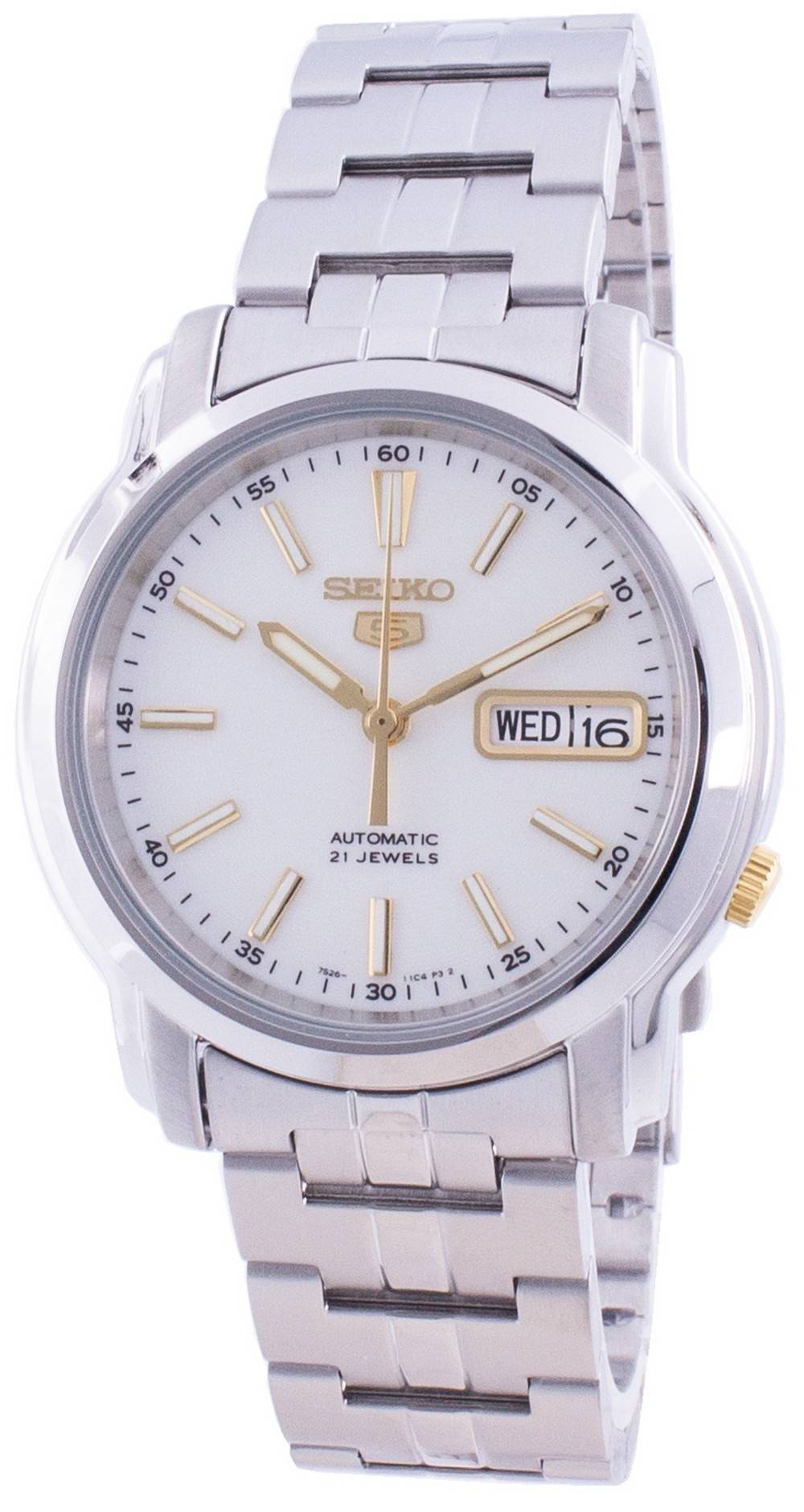 Seiko 5 Automatic White Dial SNKL77 SNKL77K1 SNKL77K Men's Watch – reizvert